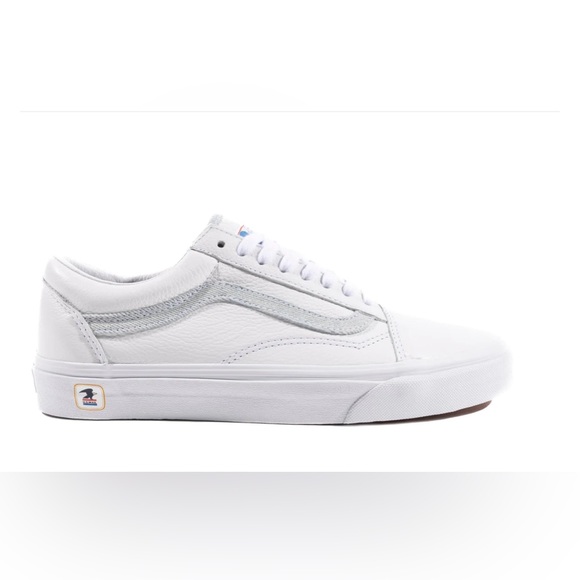 Vans | Shoes | Vans Usps X Old Skool Denim White Leather Vans Mens Size ...